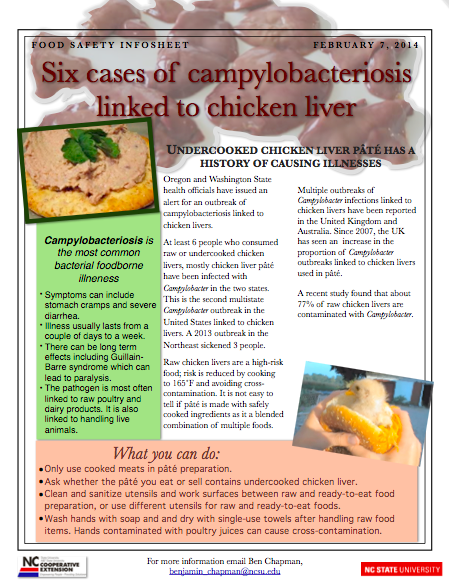 Six cases of campylobacteriosis linked to chicken liver | barfblog