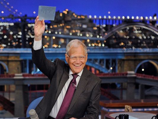David Letterman Top 10 Blue Card