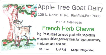 Apple Tree Goat Dairy recalls four goat cheeses because of possible ...