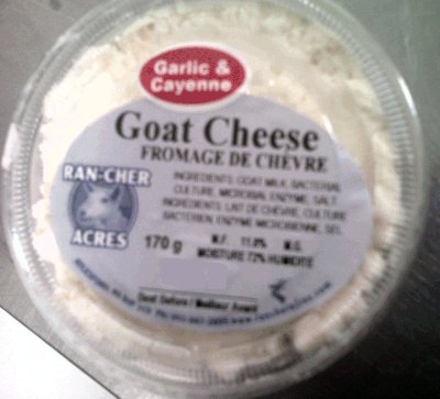 Ran-Cher Acres brand Goat Cheese | barfblog